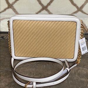 Michael Kors | Bags | Michael Kors Straw Python Capsule Jsi Lg Ew Xbody ...